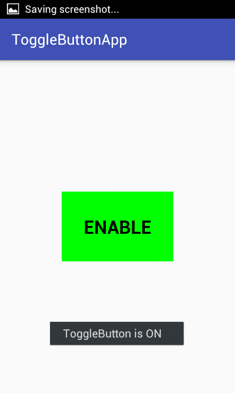 Android Togglebutton Example